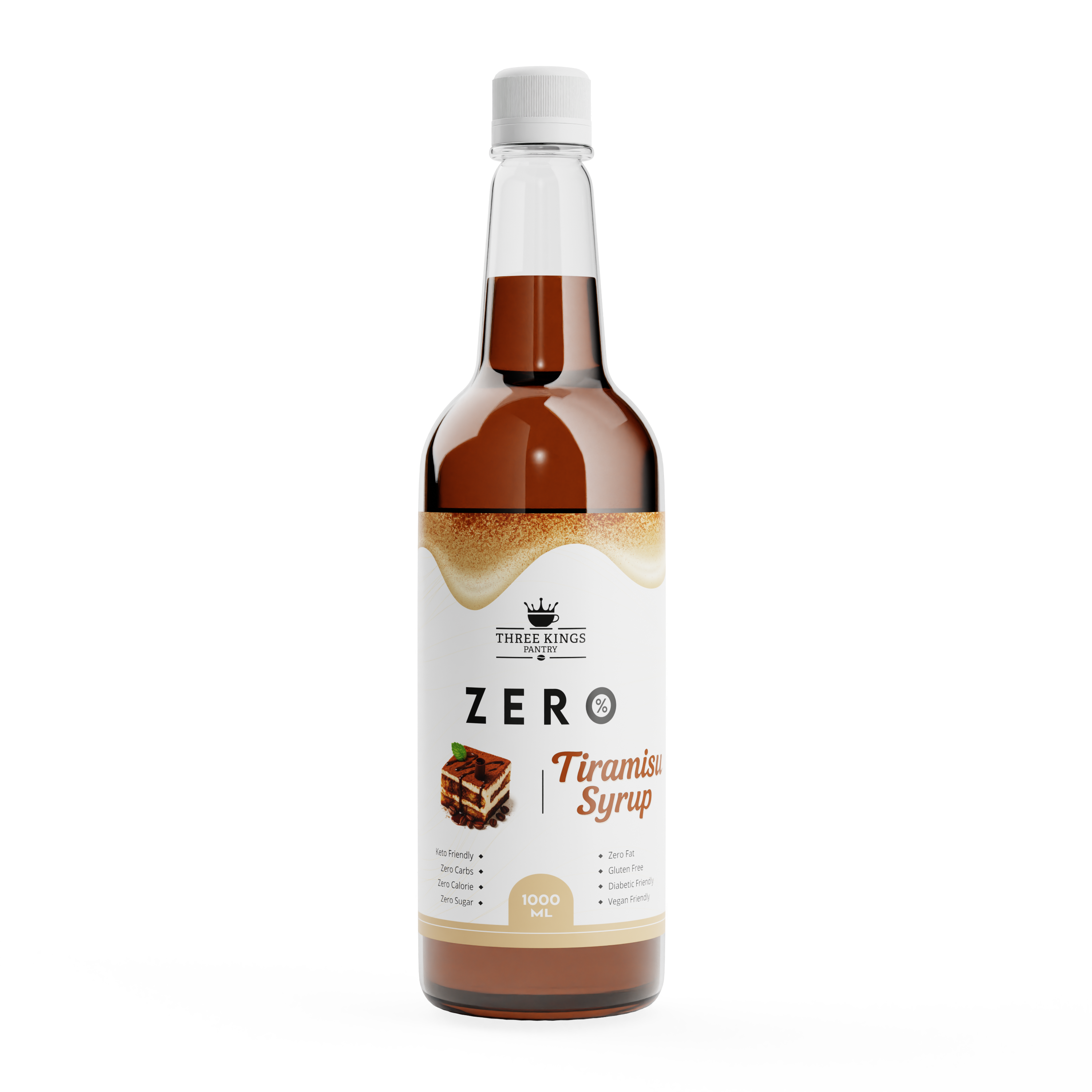 BRAND NEW FLAVOUR - Three Kings Pantry - Zero - 1 Litre Tiramisu Syrup ...